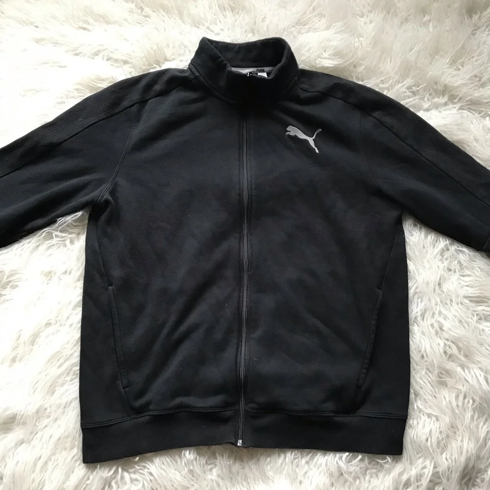 Puma | Jackets & Coats | Puma Drycell Fleece Track Jacket Black | Poshmark